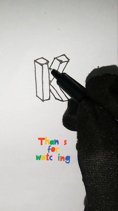 How to draw Letter K in 3d.. #art #3dart #letter #viral #drawing # ...