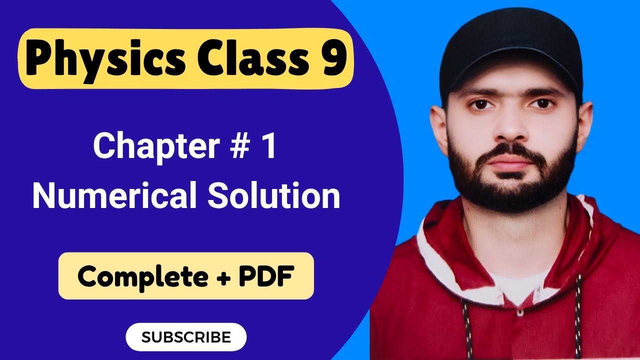 Class 9 Physics Chapter 1 Numericals Solved with Explanation | New Syllabus 2025 | PDF Download ...