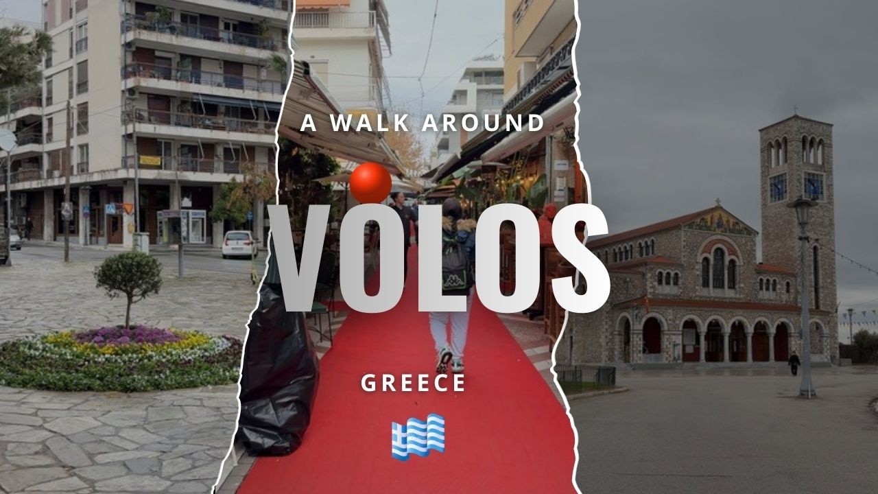 Christmas Day Walk in Volos, Greece 🎄 | Festive Streets & Seaside ...