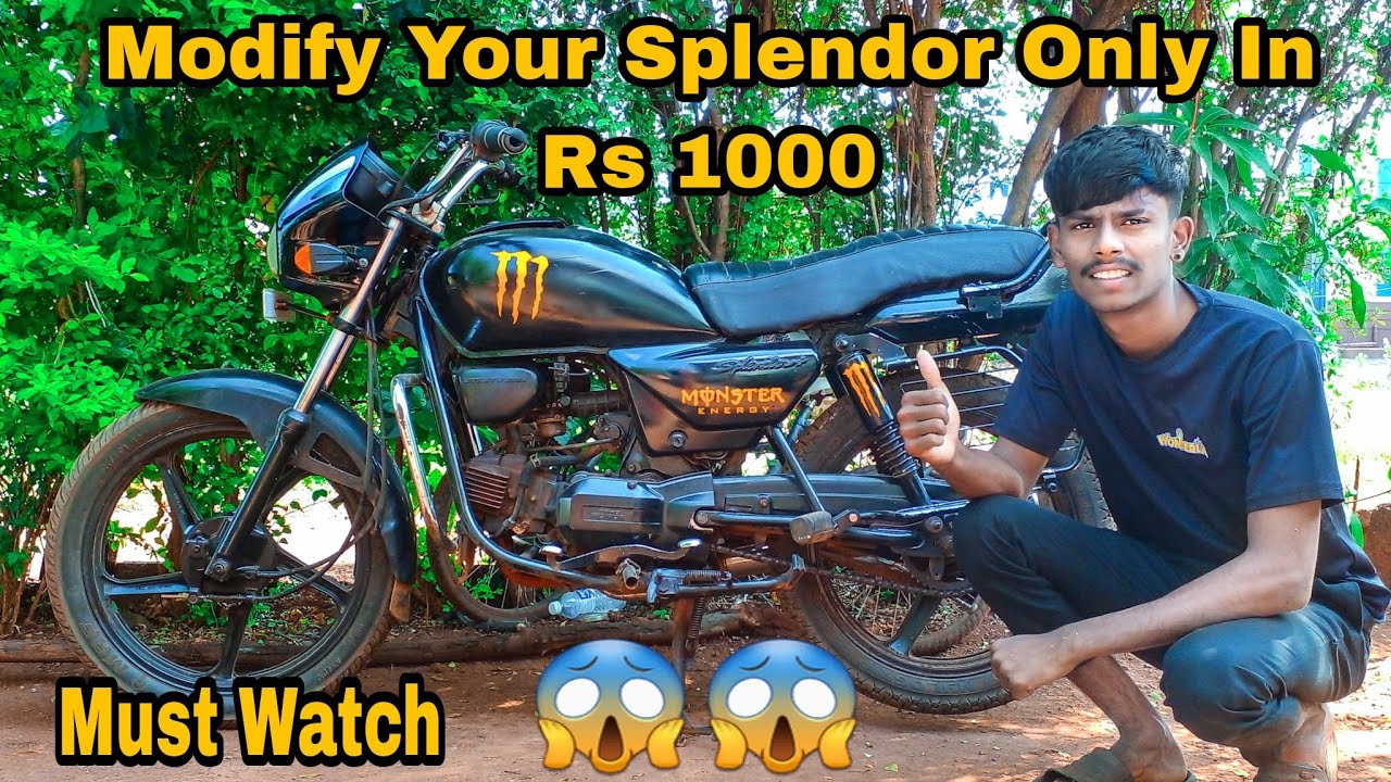 😱😍 Best Splendor Modified 😍😱 | 🤩 Splendor Modification 2022 🤩 | # ...