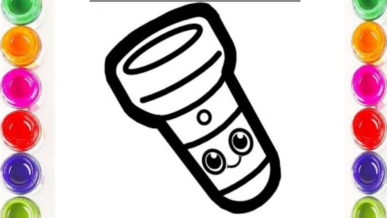 Torch 🔦 drawing for kids* Cute Torch Painting, Colouring, Toodlers ...
