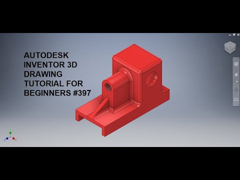 Autodesk Inventor 3d Part Modelling Tutorial #397 || Autodesk Inventor ...