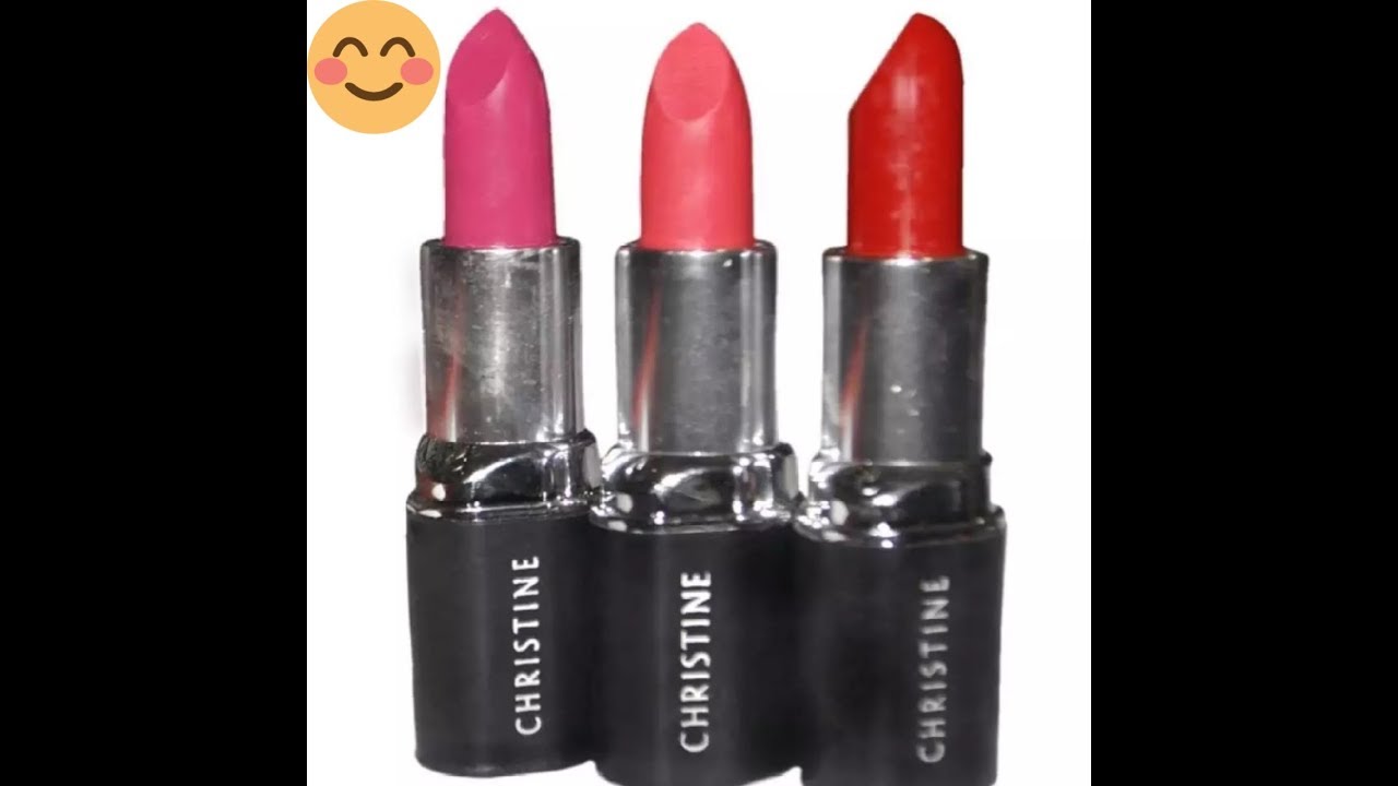 Christine lipsticks 💄 - YouTube