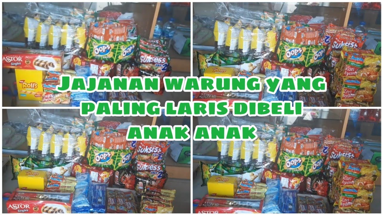 Haul jajanan warung, ide jajanan anak anak yang laris diwarung kecil ...