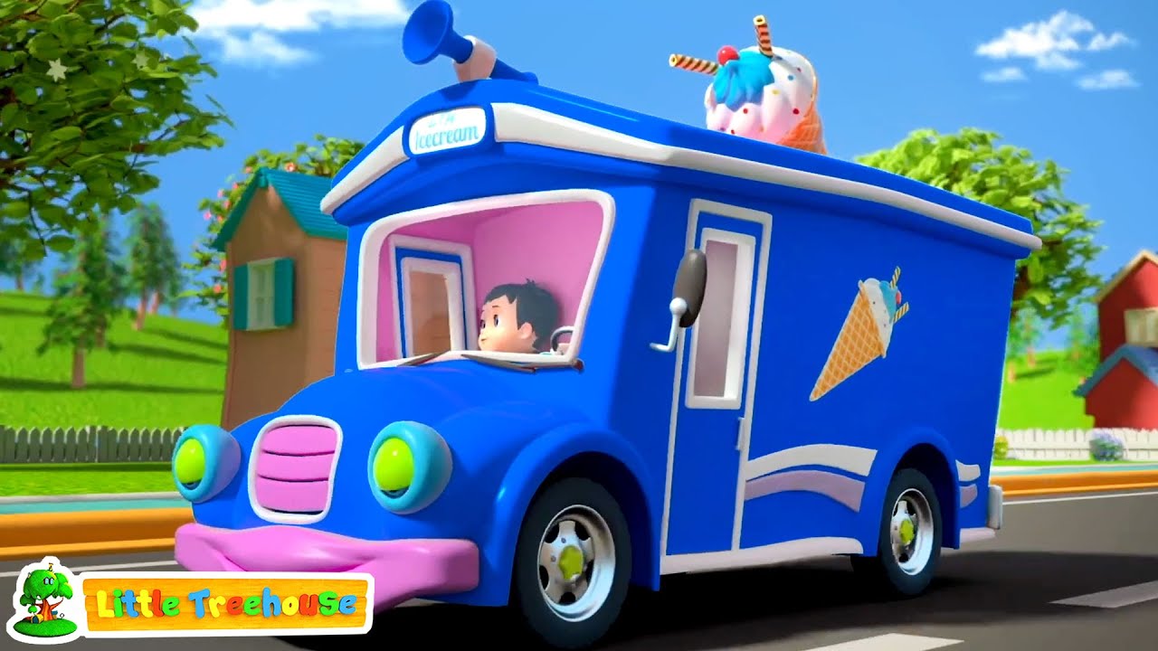 Ruedas en El Camión De Helado Rima Educativa para Preescolares - YouTube