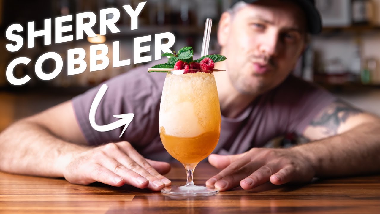 CRUSH an icy classic: Sherry Cobbler - an easy summer drink! - YouTube