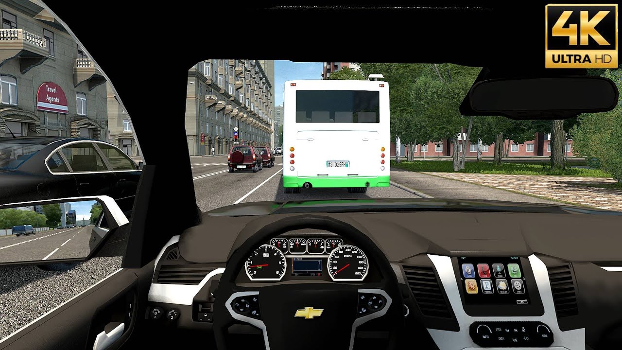 Chevrolet Tahoe 2015 - City Car Driving - Logitech G29 - 4K - YouTube