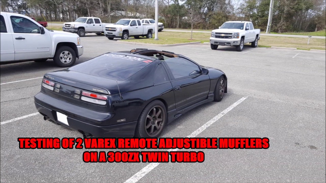 300ZX Z32 Twin Turbo Exhaust Sound via Twin Varex XForce Mufflers! 18 ...