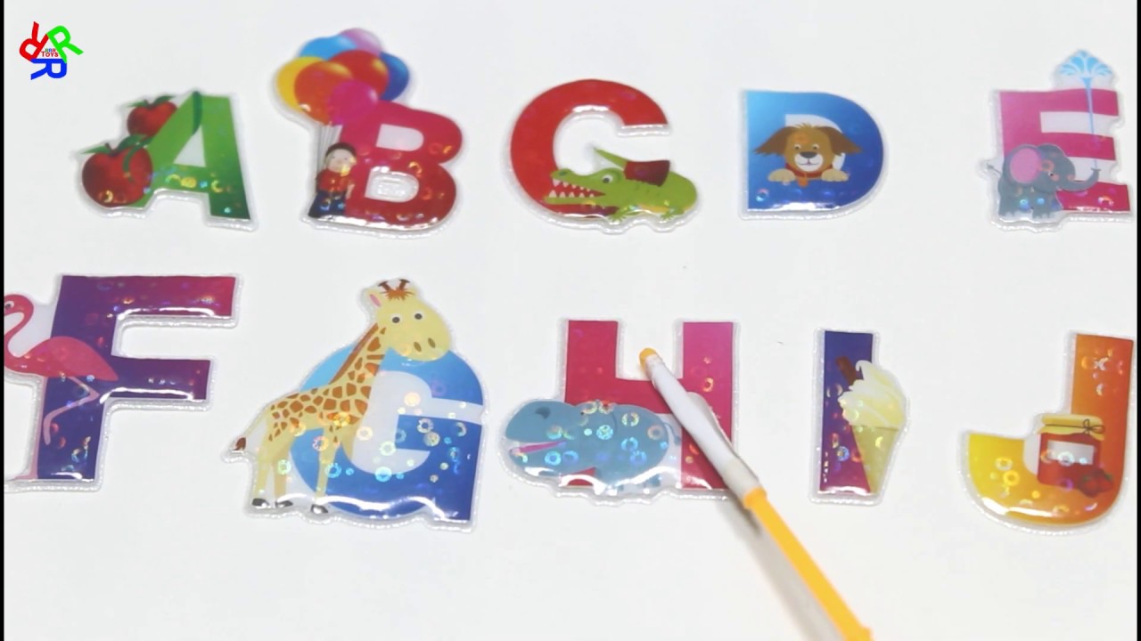 Learn Alphabets for kids with ABC Sticker- RRR Toys - YouTube