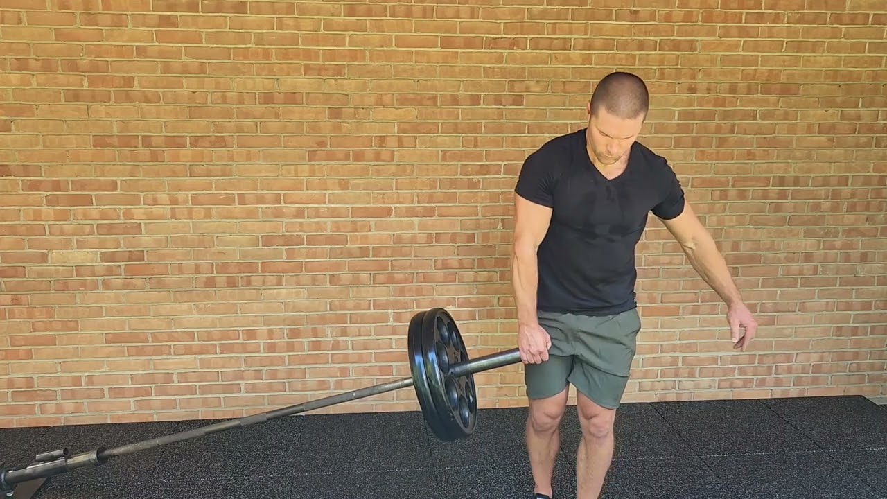 Modified Landmine SL RDL: Breaking Muscle Lower Body Landmine Workout ...