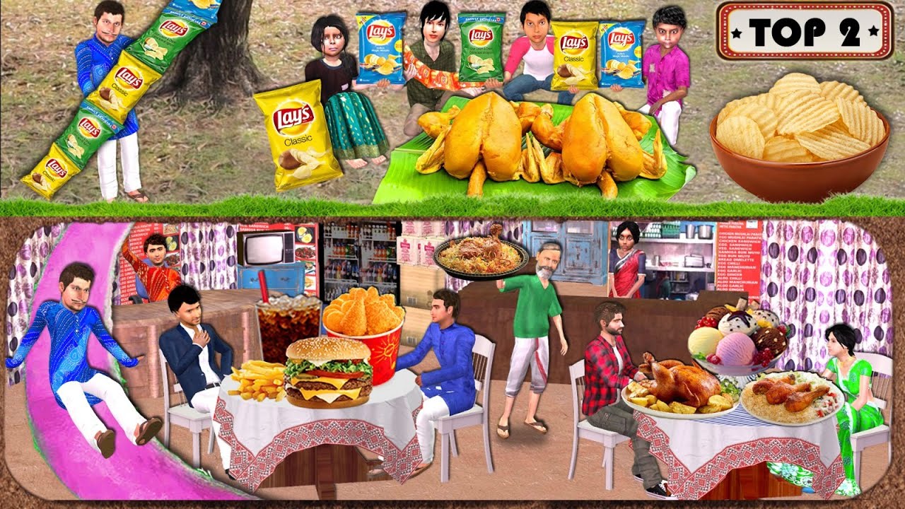 Crispy Chicken Lays Cooking Underground Restaurant Biryani Burger Food ...