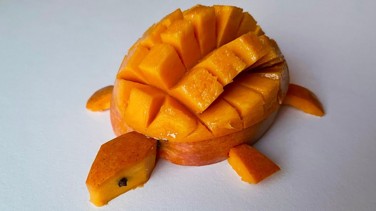 How to make a Mango Decoration /Mango Turtle /Fruit cutting and carving ...