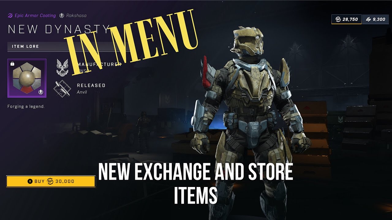 New Exchange items and Store items - Halo Infinite - YouTube