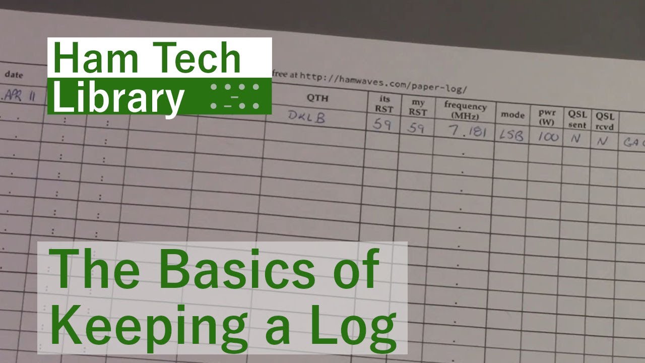 The Basics of Keeping a Log [HTL-3] - YouTube