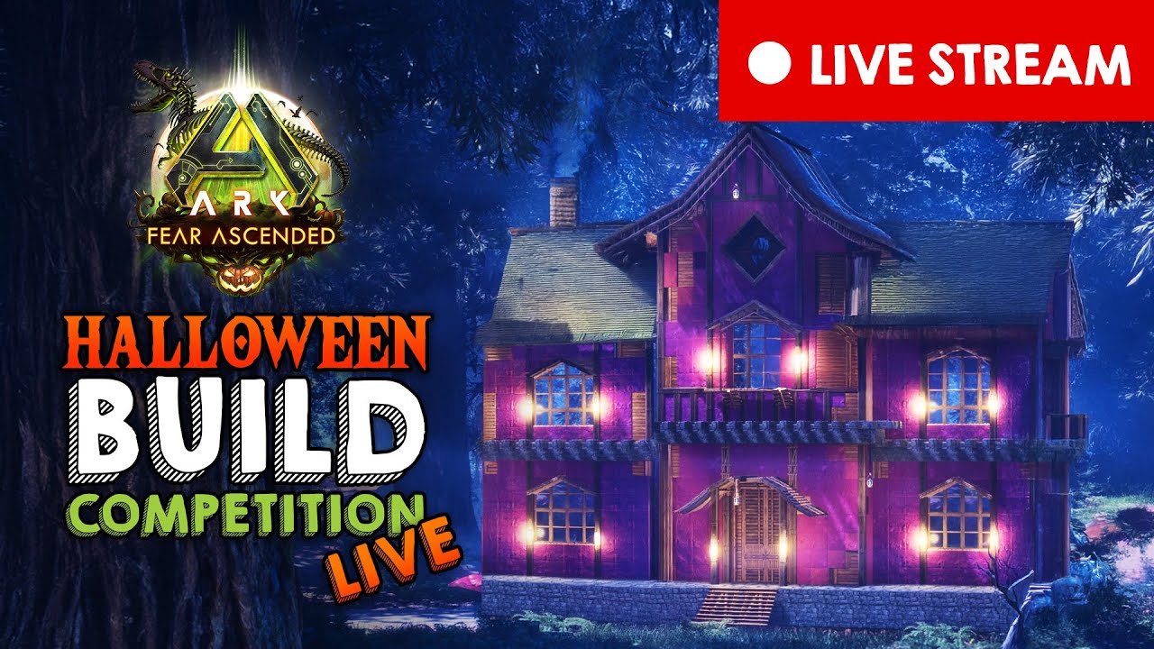 🔴 LIVE NOW: Touring YOUR Epic HALLOWEEN Builds! 🎃 | ARK: Survival ...