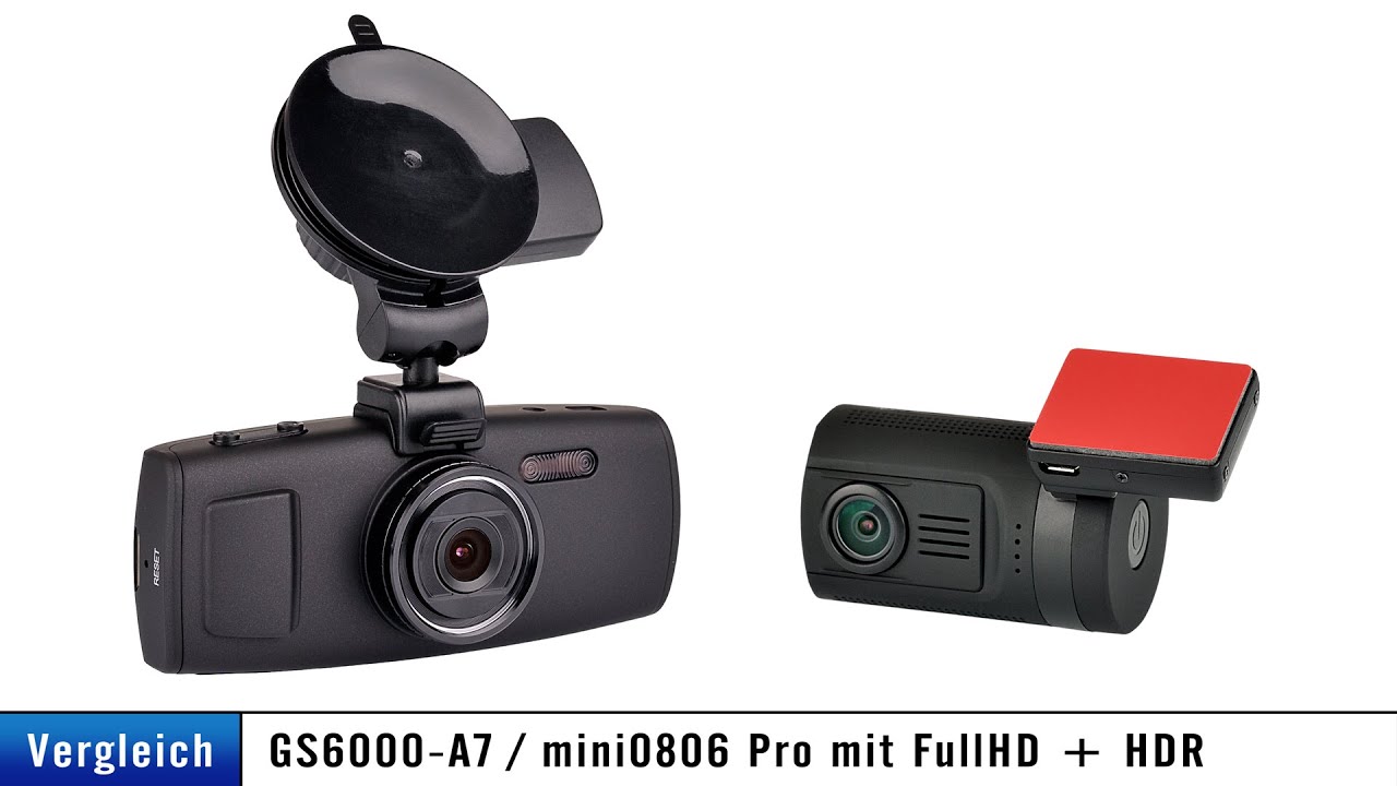 GS6000-A7 & mini0806 Pro | HDR Dashcam Vergleich in 4K - YouTube