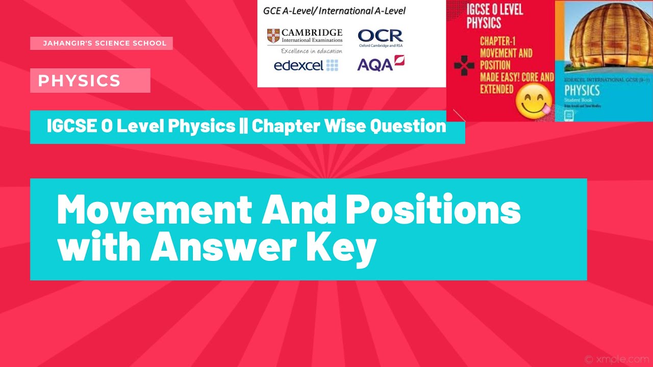 🆕IGCSE O Level Physics || Chapter Wise Question || Movement And ...