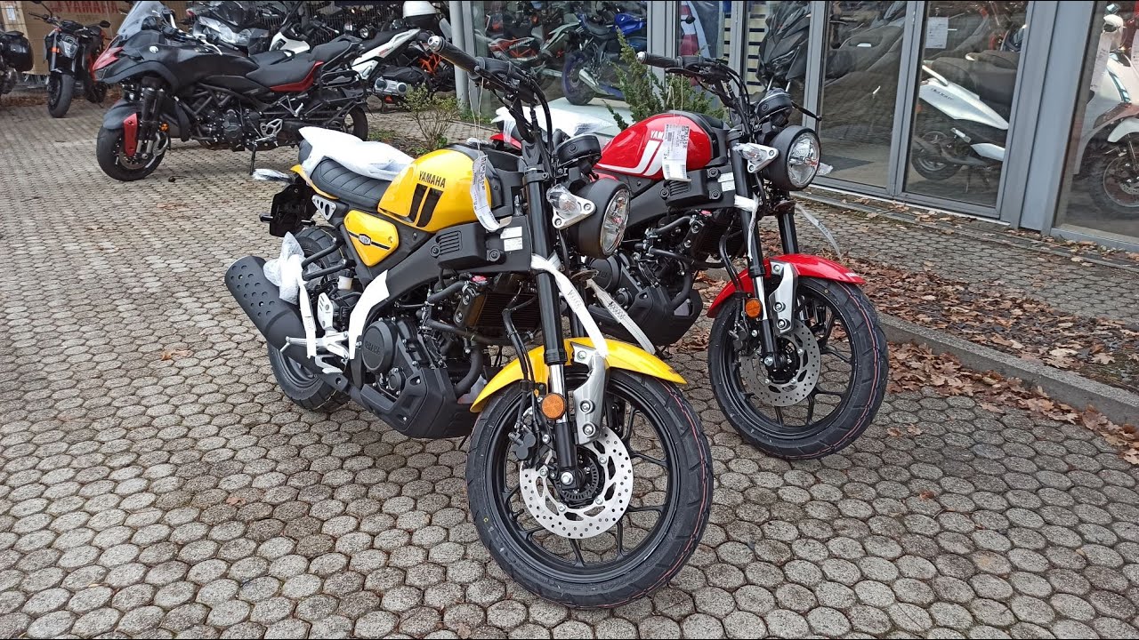 2022 Yamaha XSR125 - Impact Yellow and Redline - - YouTube