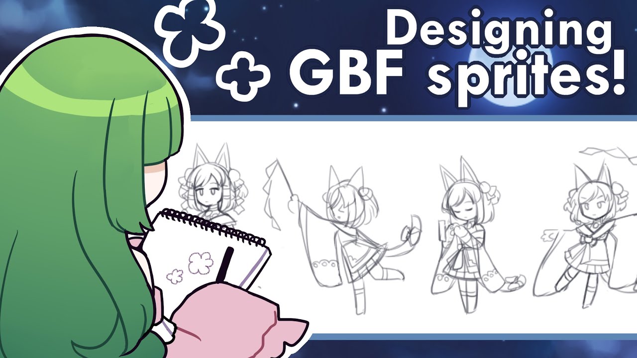【Art Stream】Designing Granblue style battle sprites! - Part 2 - YouTube