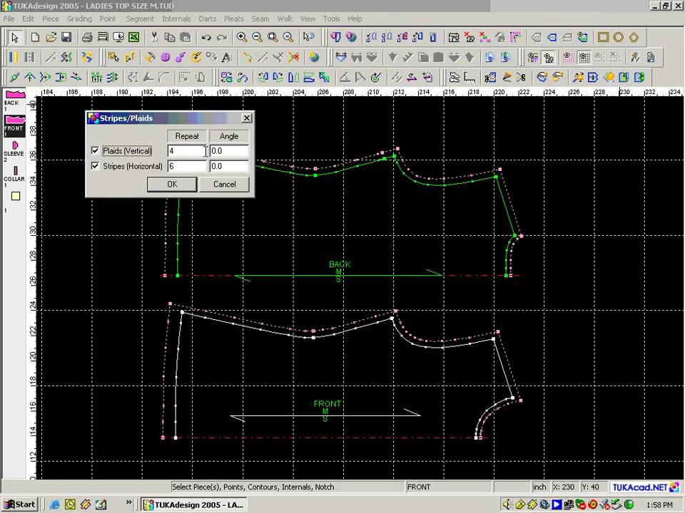STRIPE and PLAID matching on CAD in Bangla.wmv - YouTube