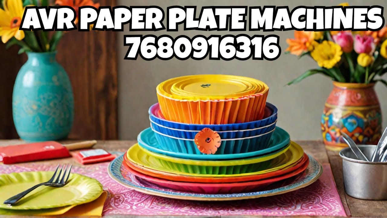 Paper Plate Making Machine | Paper Plate Manufacturing Business | AVR ...