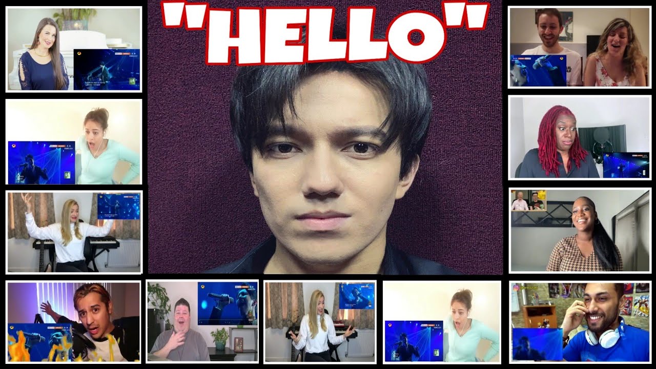 "HELLO" BY DIMASH REACTION COMPILATION - YouTube
