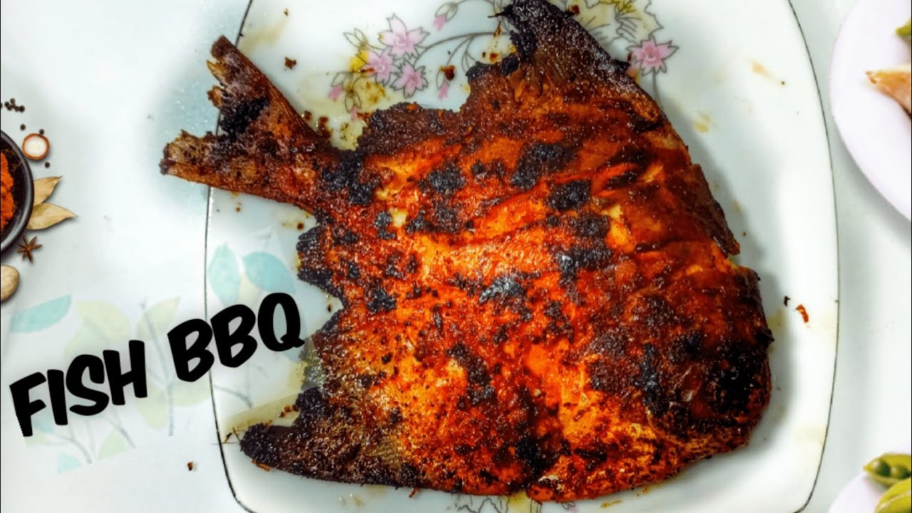 রূপচাঁদা বারবিকিউ ।। ফিশ বারবিকিউ ।। Spicy Grilled Fish ।। Pomfret ...