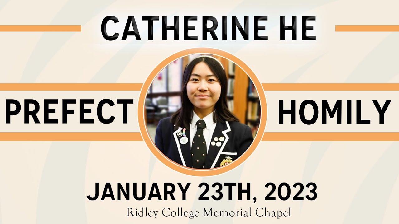 Catherine He - Prefect Homily - January 23rd, 2023 - YouTube