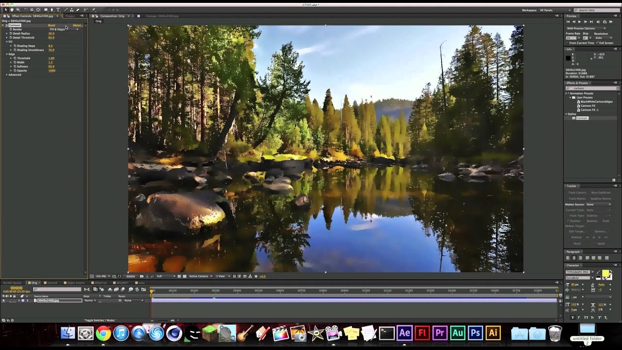 Cartoon Effect- Adobe After Effects Tutorial - YouTube