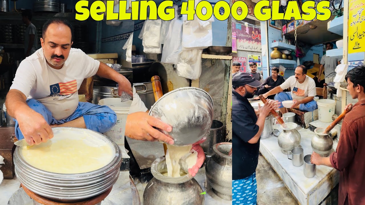 Lahore No.1 Lassi | Extreme Rush on Thicker Lassi in Lahore | Jeeda ...