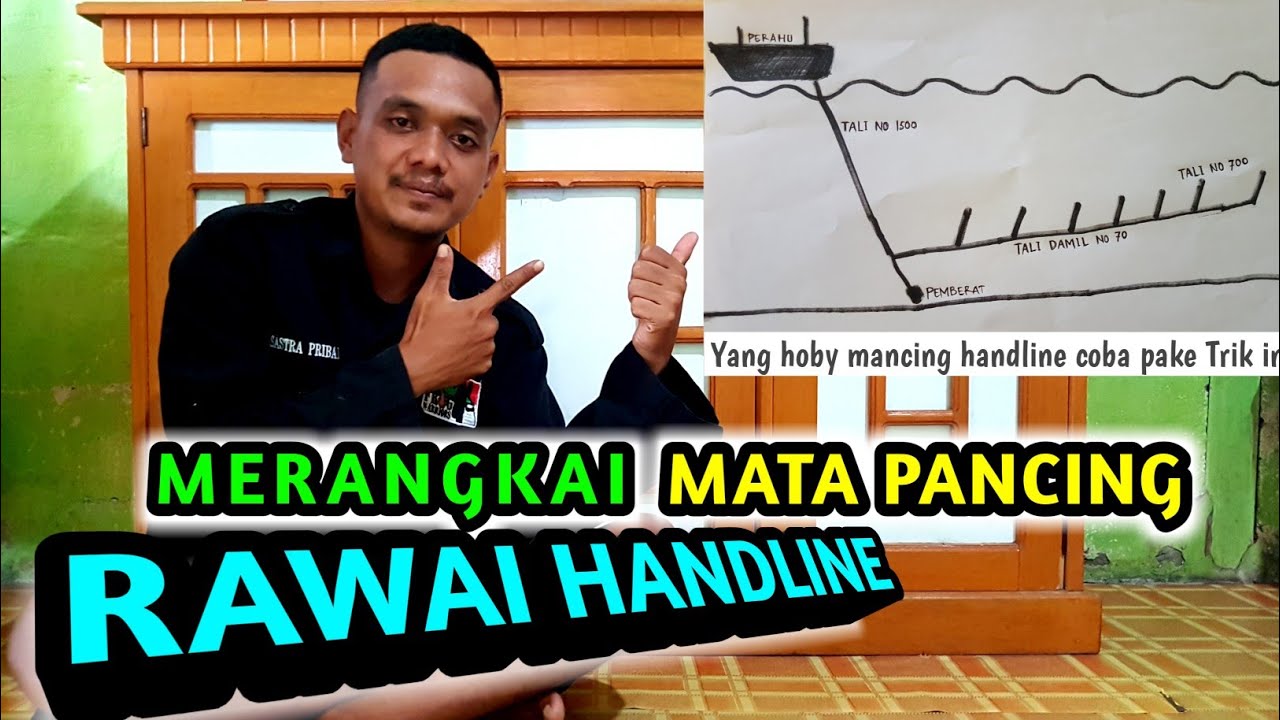Cara merangkai mata pancing untuk teknik mancing dasaran,Handline Rawai ...
