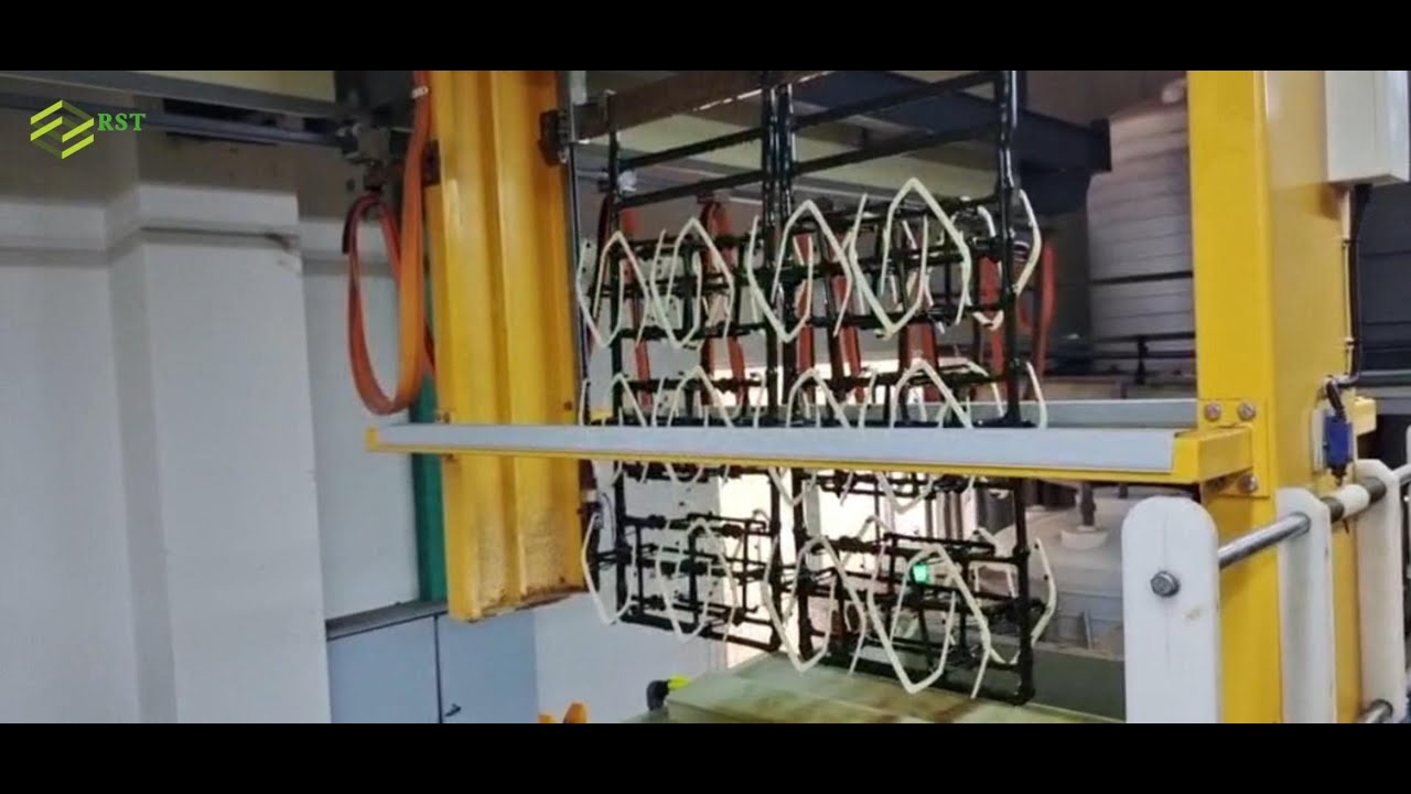 ABS plastic automatic chrome plating line - YouTube