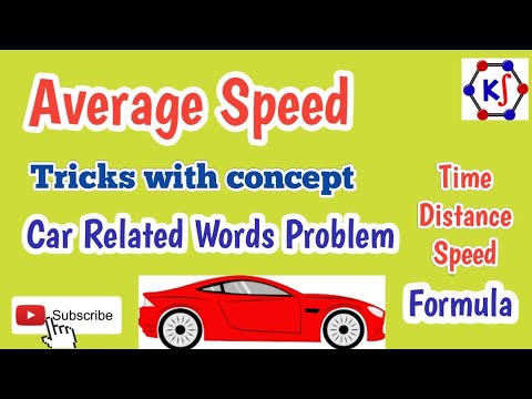 Average Speed | Car Related Question | Time Speed and Distance Formula ...