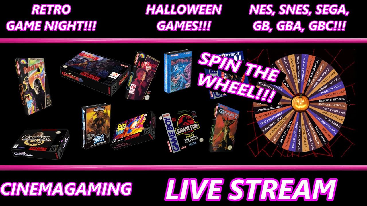 RETRO GAME NIGHT! - (NES, SNES, GENESIS, GB, GBA) (SPIN THE WHEEL ...