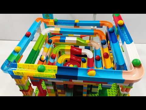 Every Turn Brings the Marbles Closer to the Center! 🌀🌈 | LEGO Marble Run