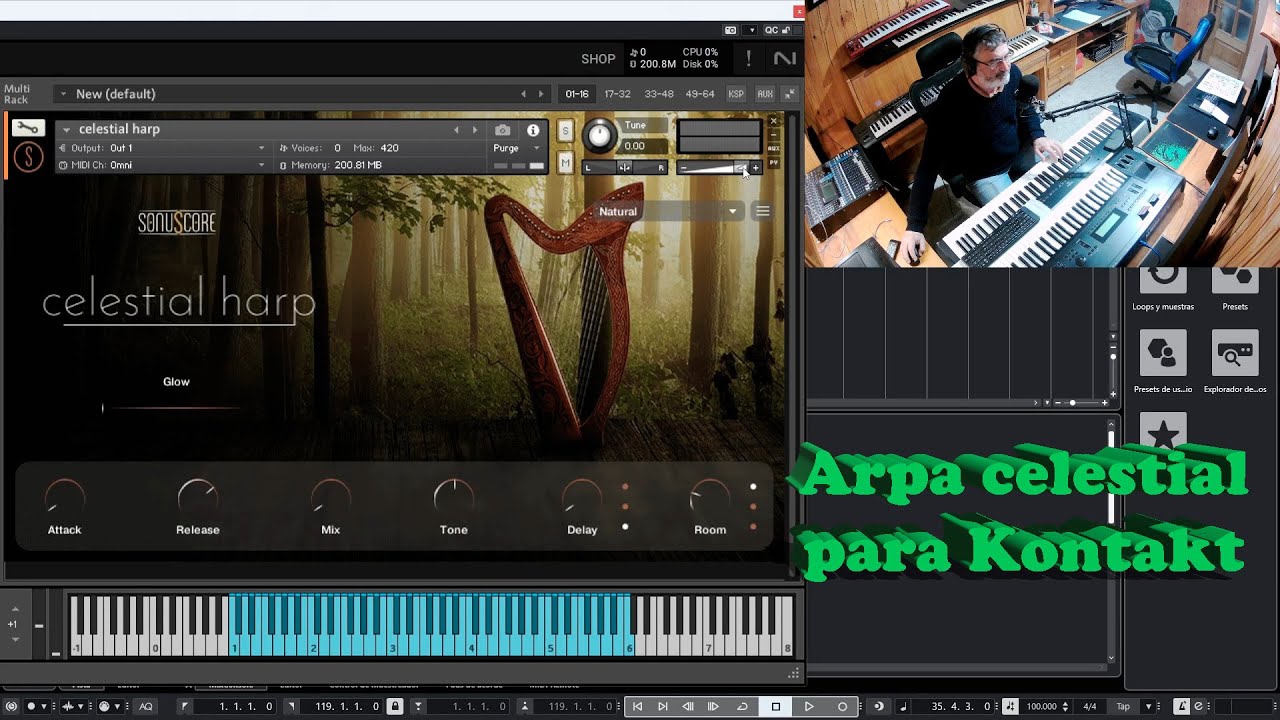 Celestial Harp | Arpa para Kontakt | Sonuscore #arpavst - YouTube