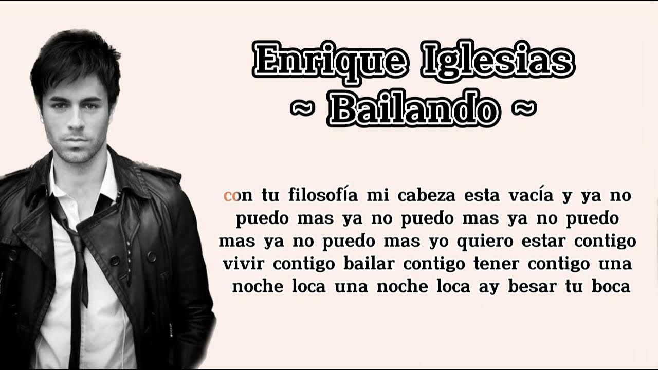 Enrique Iglesias - Bailando ( Lyrics ) - YouTube