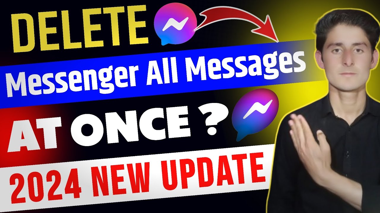 How to Delete all Facebook Messages in One Click | 100% Working 2024 ...