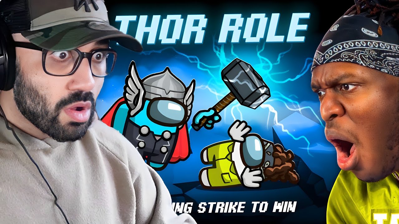 VIZ REACTS TO SIDEMEN AMONG US THOR ROLE: LIGHTNING STRIKE TO WIN - YouTube