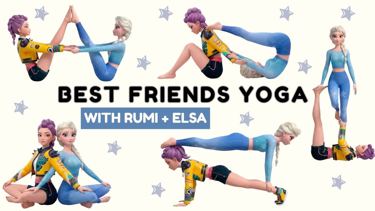 Best Friends Yoga | Fun Poses for Two | Kids Partner Yoga Flow | Frozen ...