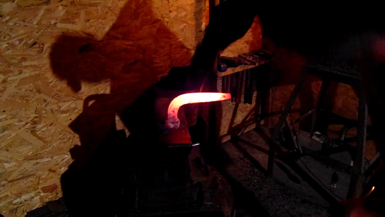 Forging a tool for spear socket forging - YouTube