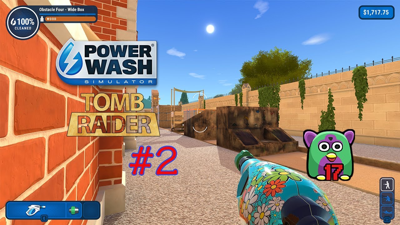 Powerwash Simulator: Cleaning Lara Croft's Obstacle Course & Quad Bike ...