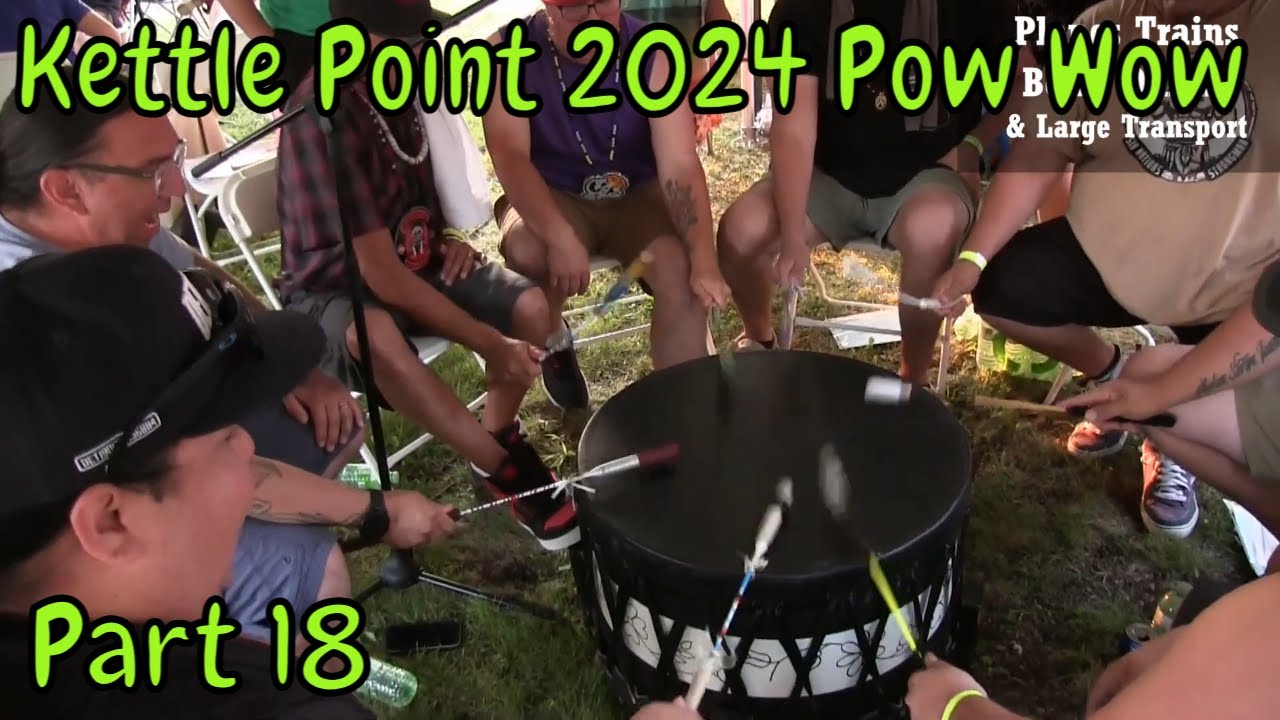 PTBO Visits The Kettle Point 2024 Pow Wow Playing Drums & Dancing Part ...