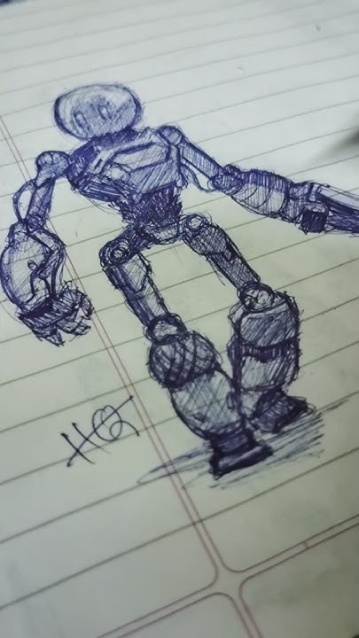 simple robot sketch - YouTube
