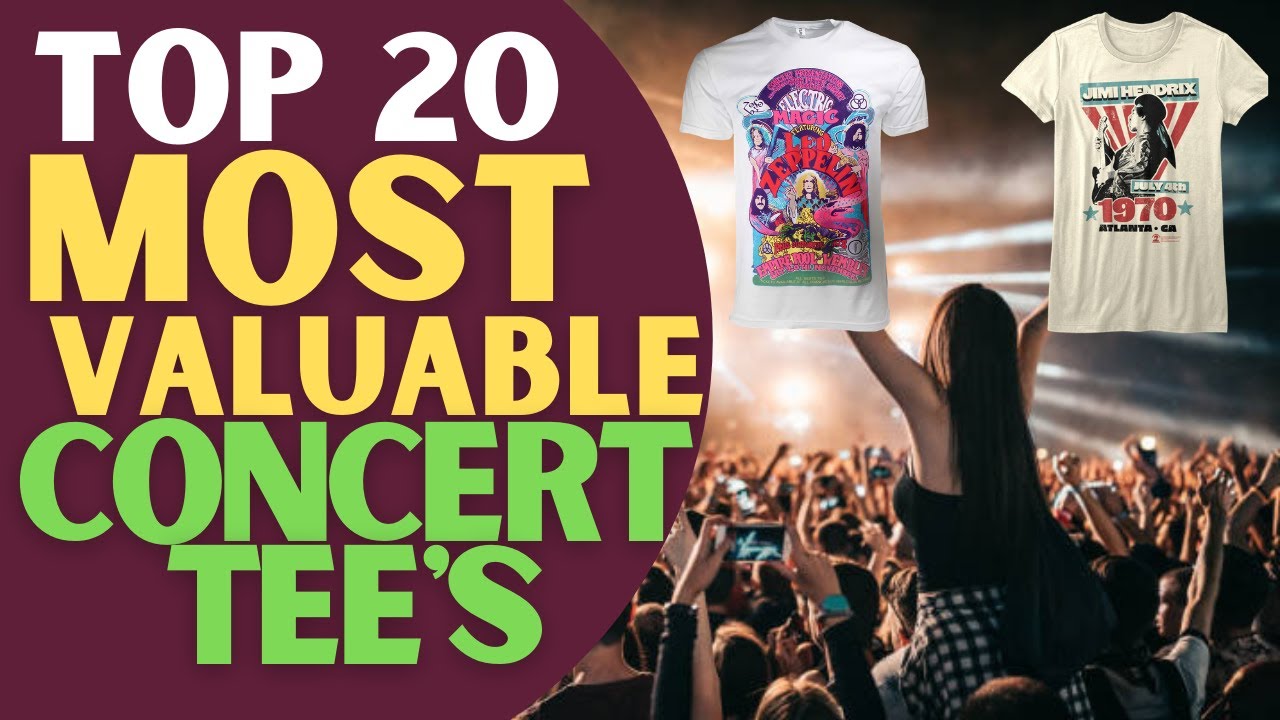 Top 20 Highest Selling Band/Concert T-Shirts (Did #1 really sell for ...