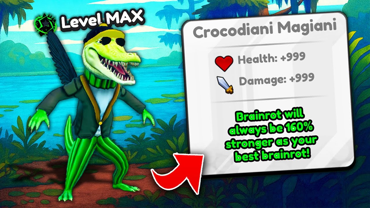 Unlocking MAX LEVEL Crocodiani Magiani In Brainrot Evolution! (Roblox ...