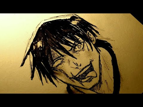 How to draw Toji Fushiguro from Jujutsu Kaisen season 2 full video step ...