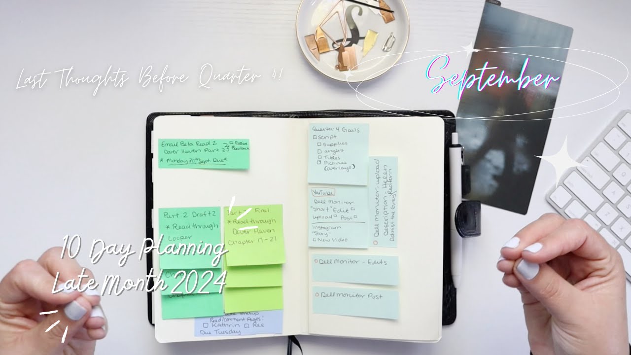 10-Day Planning Late Month | Thoughts Before Quarter 4 - YouTube