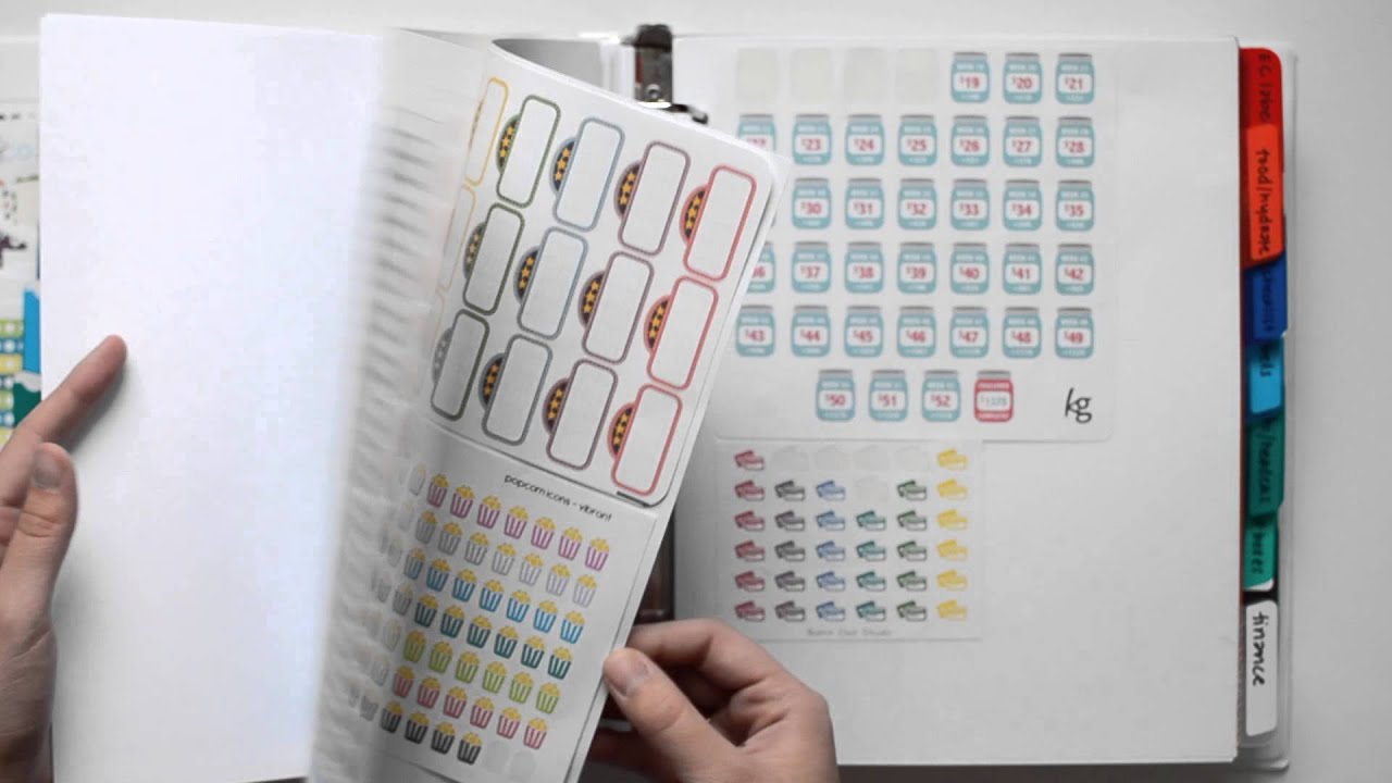 Planner Sticker Binder Organization and Overview - 2015 - YouTube