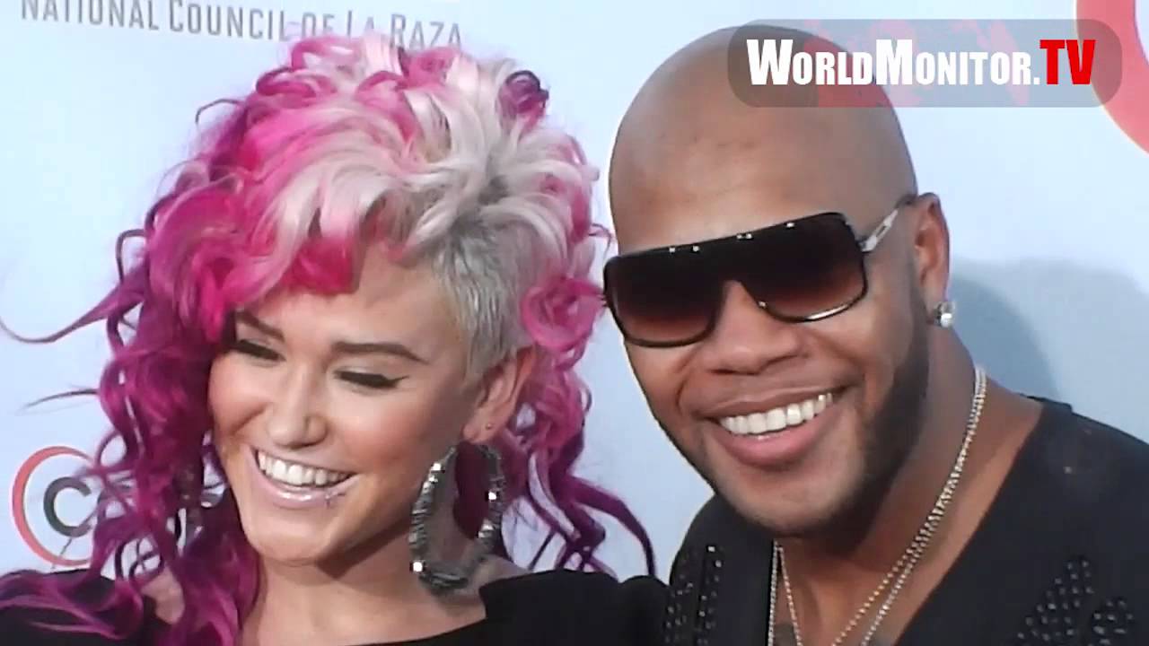 Rapper Flo Rida and Stayc Reign attend NCLR Alma Awards - YouTube